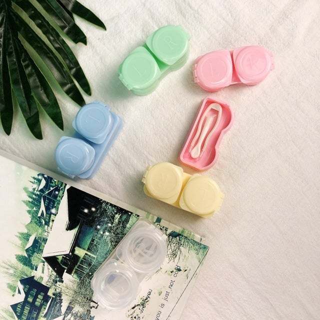 EGG Double Layer Contact Lens lenses case colour contact lenses casing ...