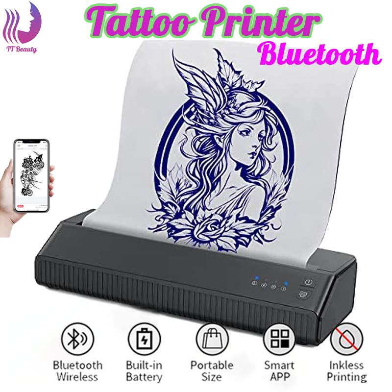Tattoo Printer Bluetooth Wireless Tattoo Tracing Machine | Shopee Malaysia