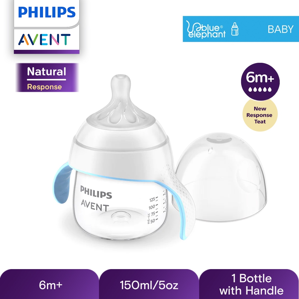 Philips Avent Natural Response Trainer Cup Milk Bottle 6m+ (6oz/150ml ...