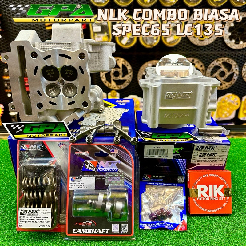 NLK PERFORMANCE TOP COMBO SET SPEC65 BIASA LC135 CAMSHAFT NLK ESR ...