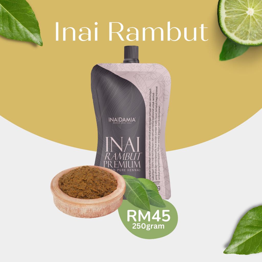 Inai Rambut Inaidamia | Inai Rambut Halal | Inai sah solat | Pewarna ...