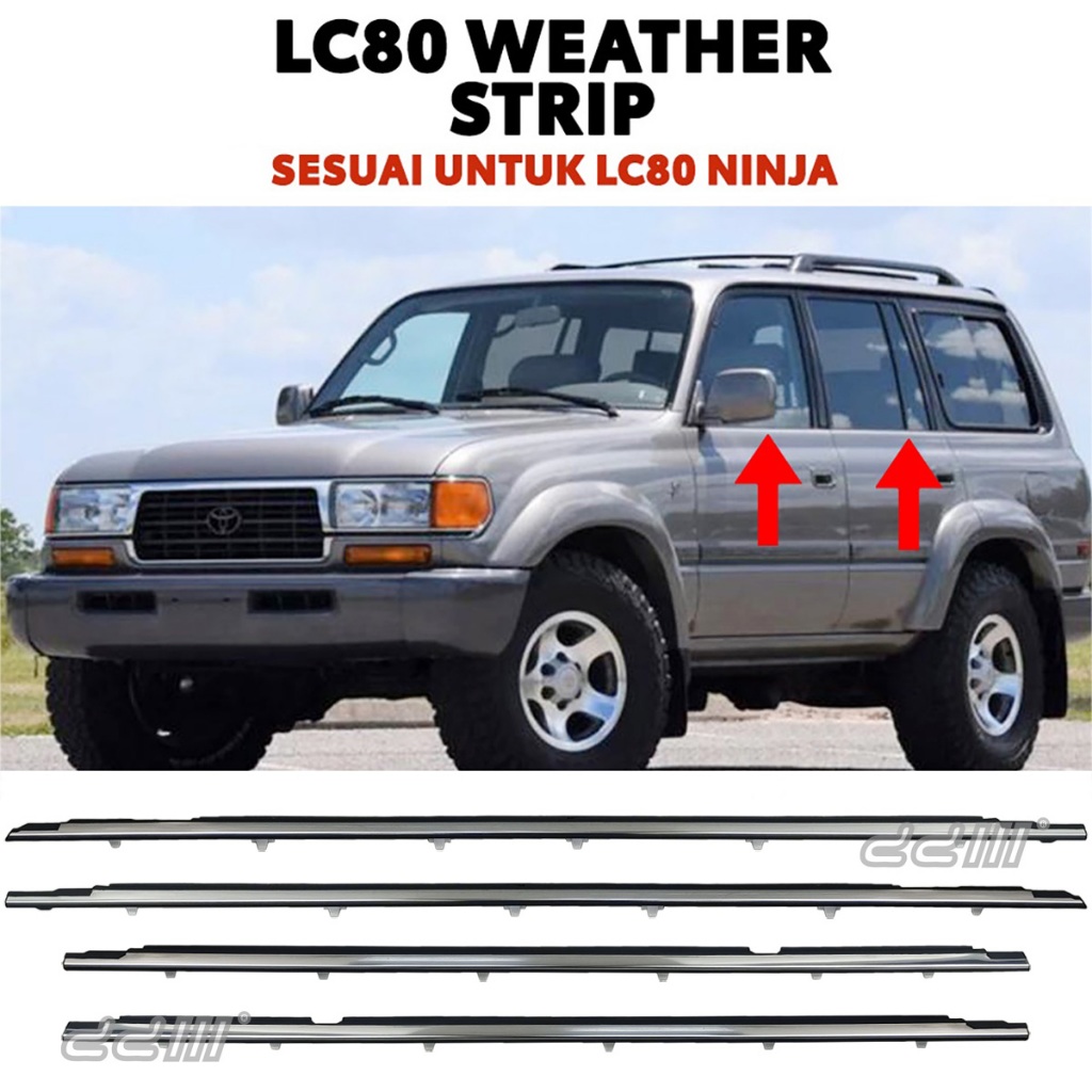 [READY STOCK] Toyota LandCruiser LC80 Ninja 80 Door Window Trim ...
