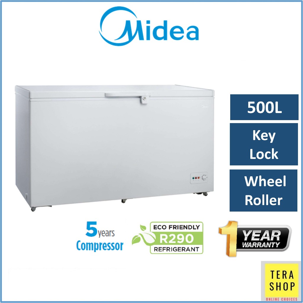 Midea WD-500WR Chest Freezer 500L Peti Beku | Shopee Malaysia