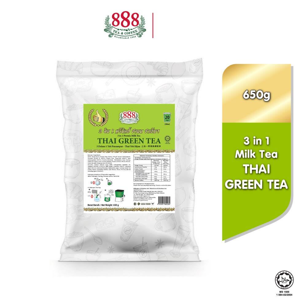 (Ready Stock)888 Instant THAI Green Tea THAI Milk Tea HALAL(650g ...