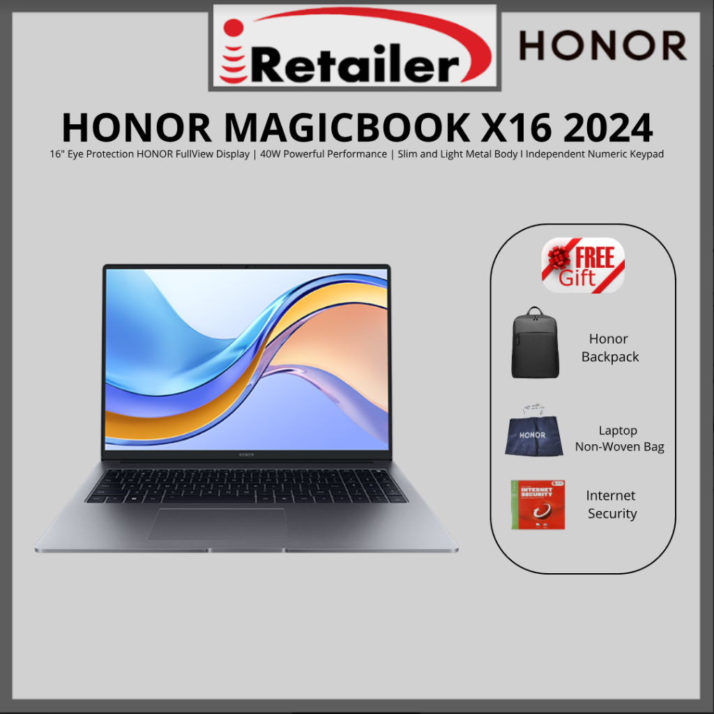 Honor MagicBook X16 i5 2024 ( 8GB RAM | 512GB SSD) - 100% Original with ...