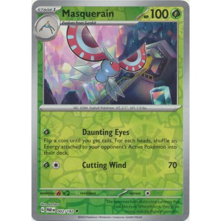 Masquerain - Reverse Holo - 002/182 - PAR SV04 - Pokemon Scarlet ...