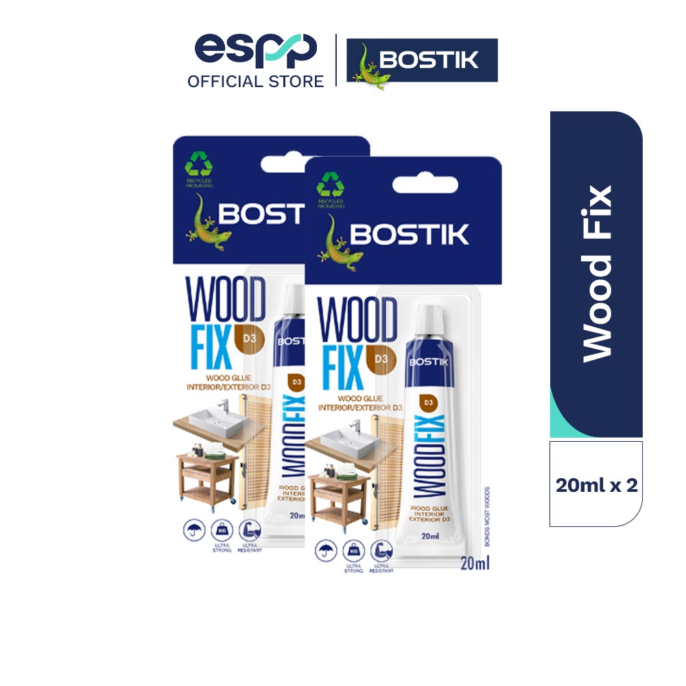 Bostik Wood Fix Adhesive (20ml) 木材胶水 Gam Kayu | Shopee Malaysia