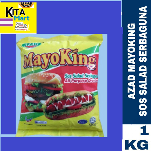 AZAD Mayo King Sos Salad Serbaguna 1 Kg (exp 07/2025) | Shopee Malaysia