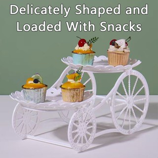 2/3 Tier Dessert Display Rack Fruit Tray Cupcake Cake Stand Tea Plate ...