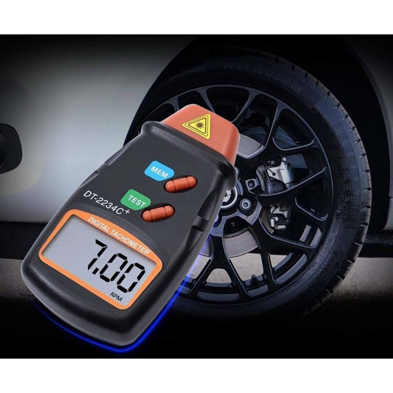 RPM Tachometer (BATTERY INCLUDED) Rotate Scanner Laser Meter | Shopee ...