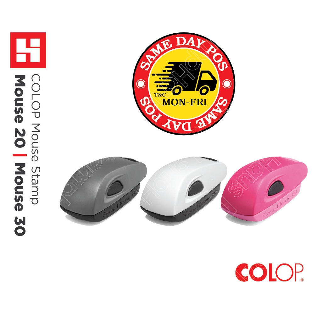 SAME DAY POS * Rubber Stamp * COLOP Self-Inking Stamp Mouse 20 | Mouse ...