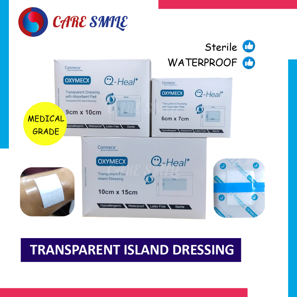 Transparent Film Island Dressing (Waterproof) with Pad for Wound Dressing 6x7cm 9x10cm 10x15cm ...
