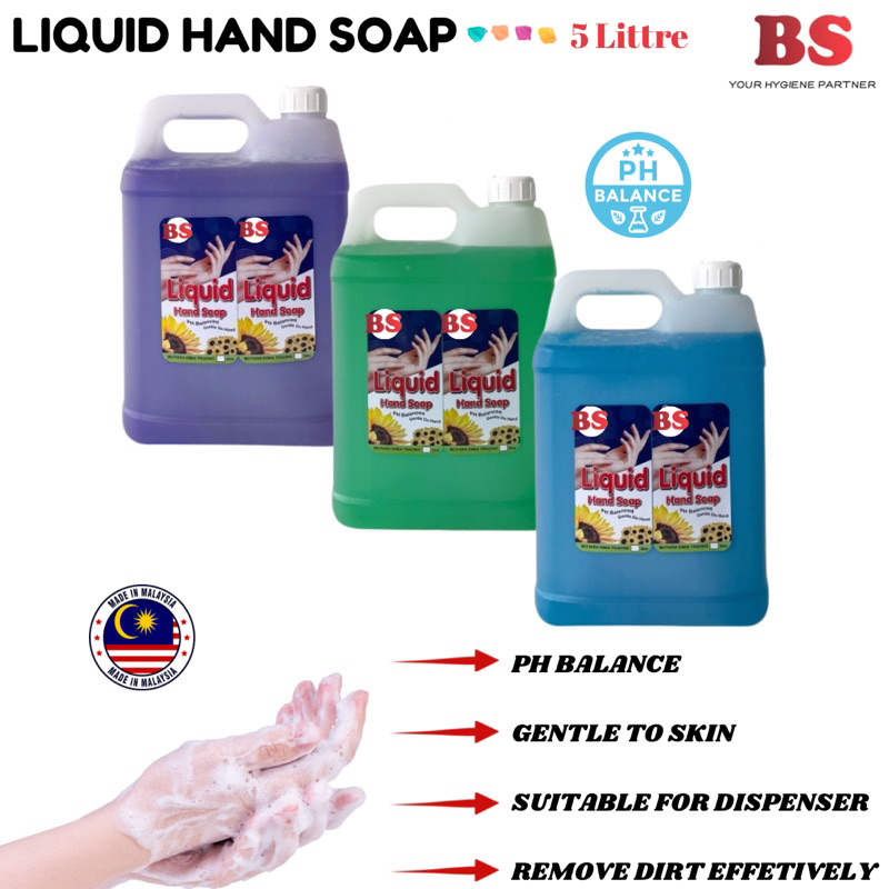 Hand Soap Hand Wash Liquid Handsoap Liquid Handwash Pencuci Tangan 5L ...