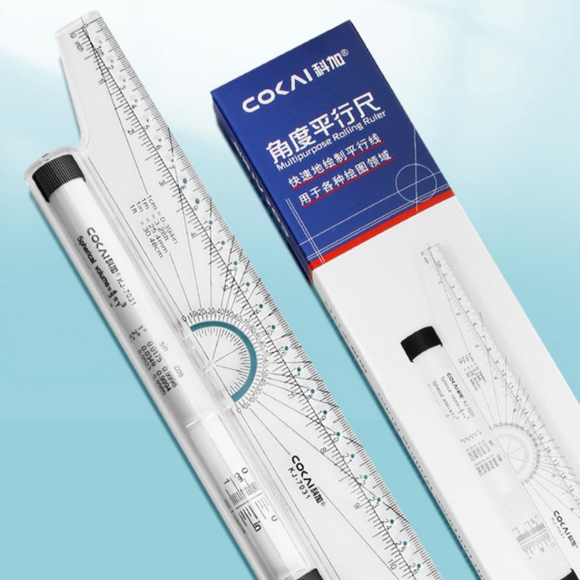 COKAI Multi-Purpose Parallel Ruler Drawing Ruler Rolling Ruler Design ...