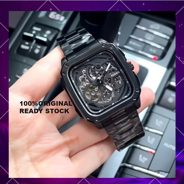 (Real Photo)Original BQ2574 Black Stainless Steel Men's Watch Fossil ...