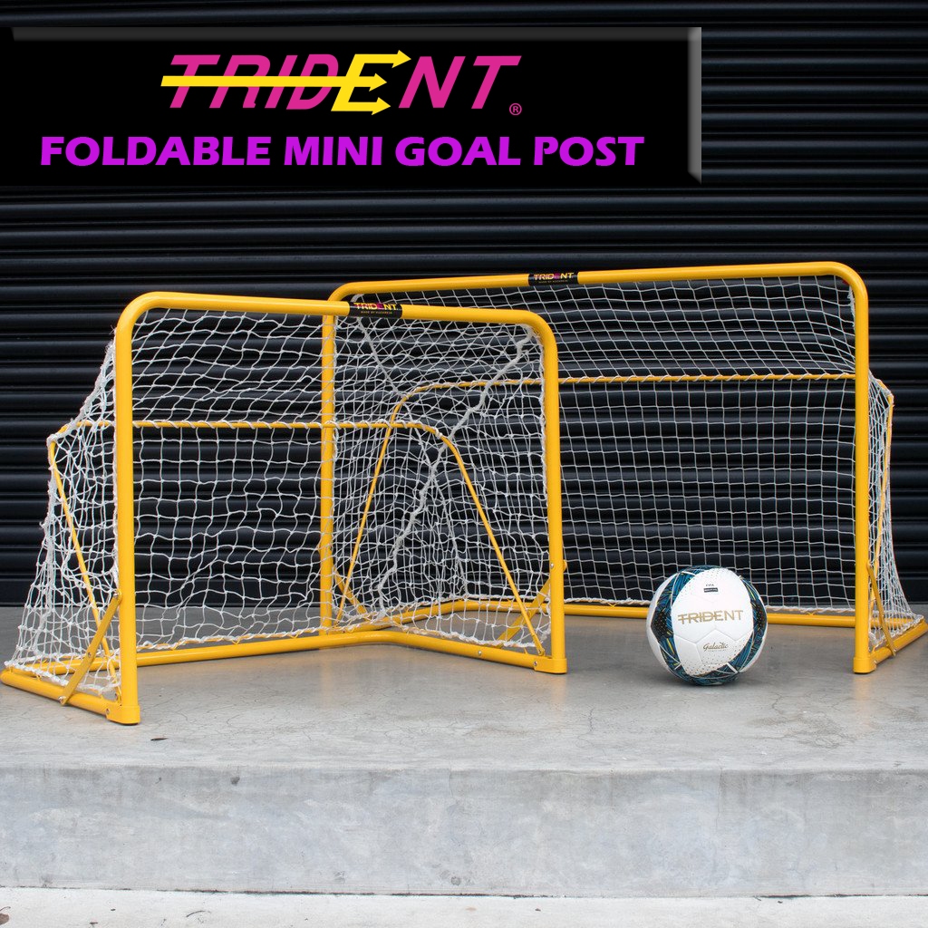 Trident Foldable Steel Mini Goal Post for Futsal Football Tiang Gol 0.9 ...