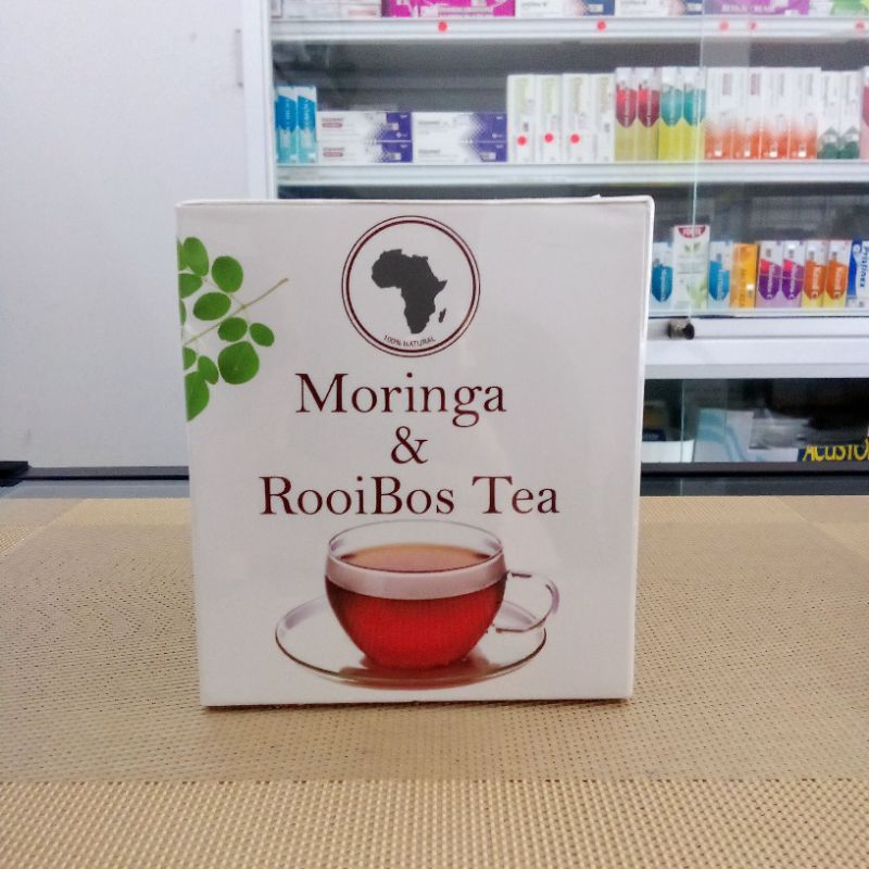 🌿 | Moringa & RooiBos Tea 100% Natural ( 80 sachets x 2gm ) | Shopee ...