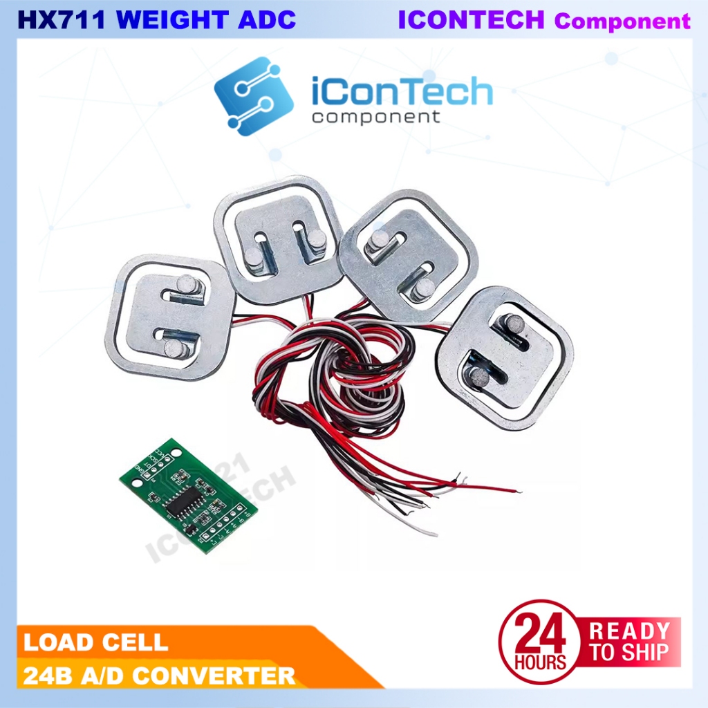 HX711 Scale Load Cell Weight Weighing Sensor HX711 AD Module Loadcell ...