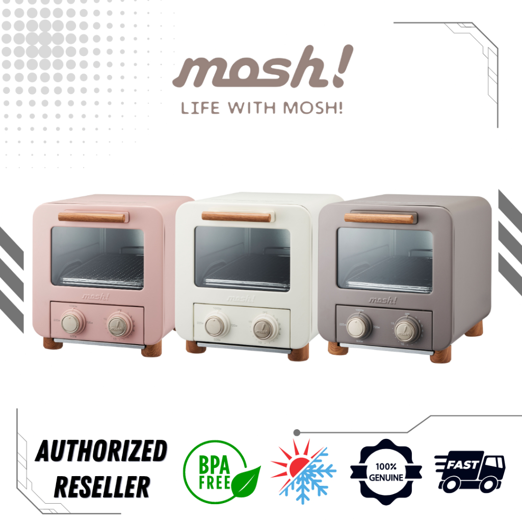 MOSH! Mini Oven Toaster (Original) 1 Year Warranty 迷你烤面包机 | Shopee Malaysia