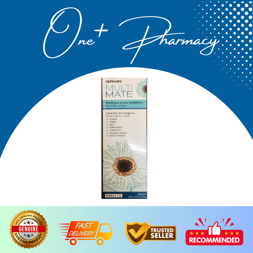 Opticare Multimate Multipurpose Solution for Soft Lenses 360ml | Shopee ...