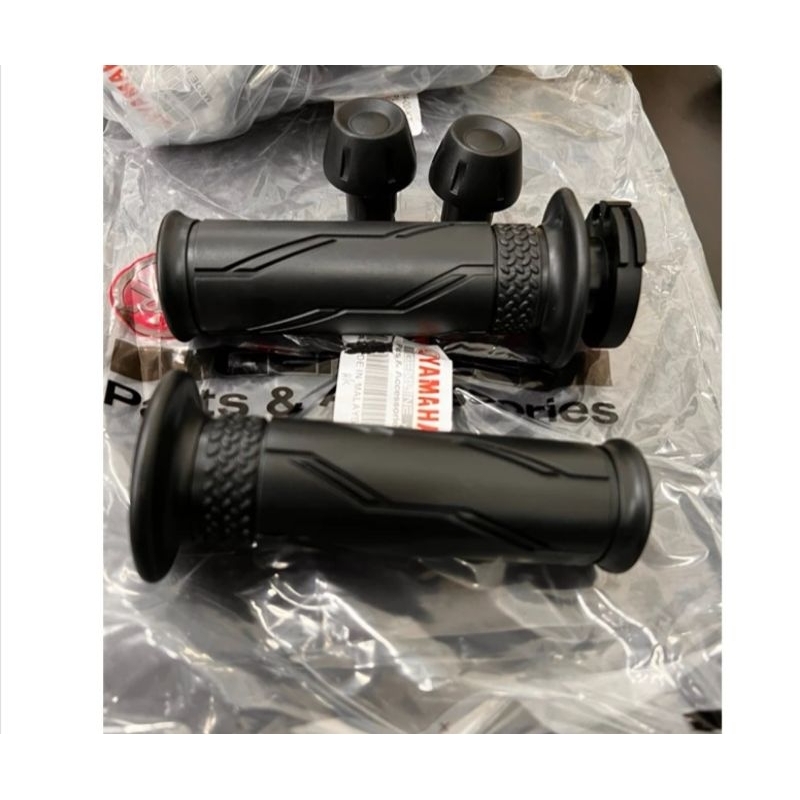 YAMAHA HANDLE GRIP COMPLETE SET+ THROTTLE TUBE + BALANCER SET Y15 V1 V2 ...