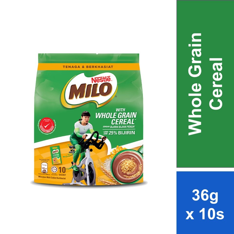 NESTLE Milo Activ-Go Whole Grain Cereal 36g x 10s (Halal) | Shopee Malaysia