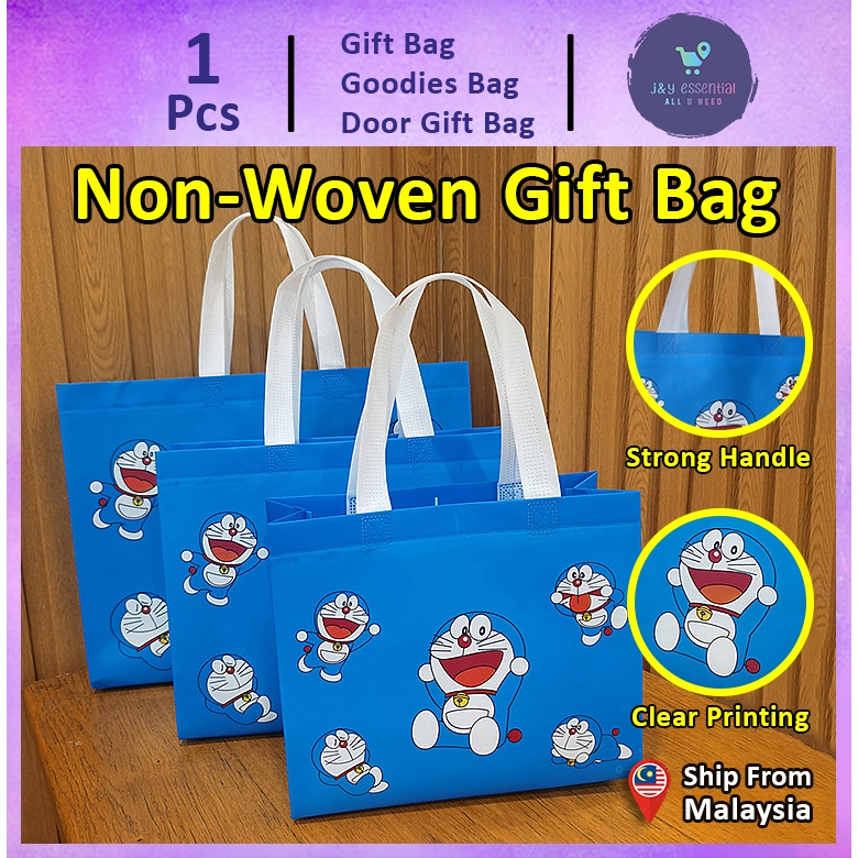 Doraemon Non Woven Cute Fabric Bag (140)Tote Bag Student Gift Bag ...