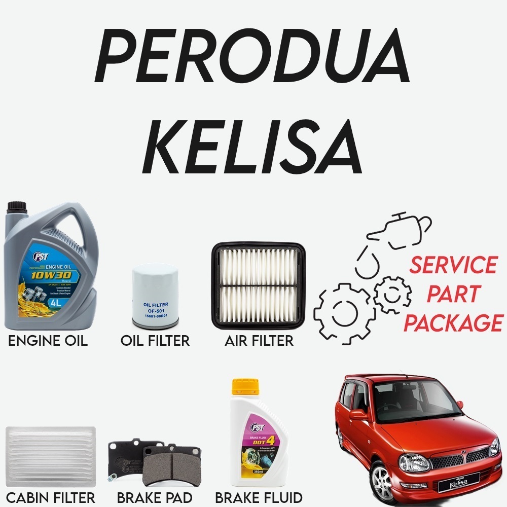 PST Service Part Package for Perodua Kelisa 850cc/1.0 | 10W30 Mineral ...