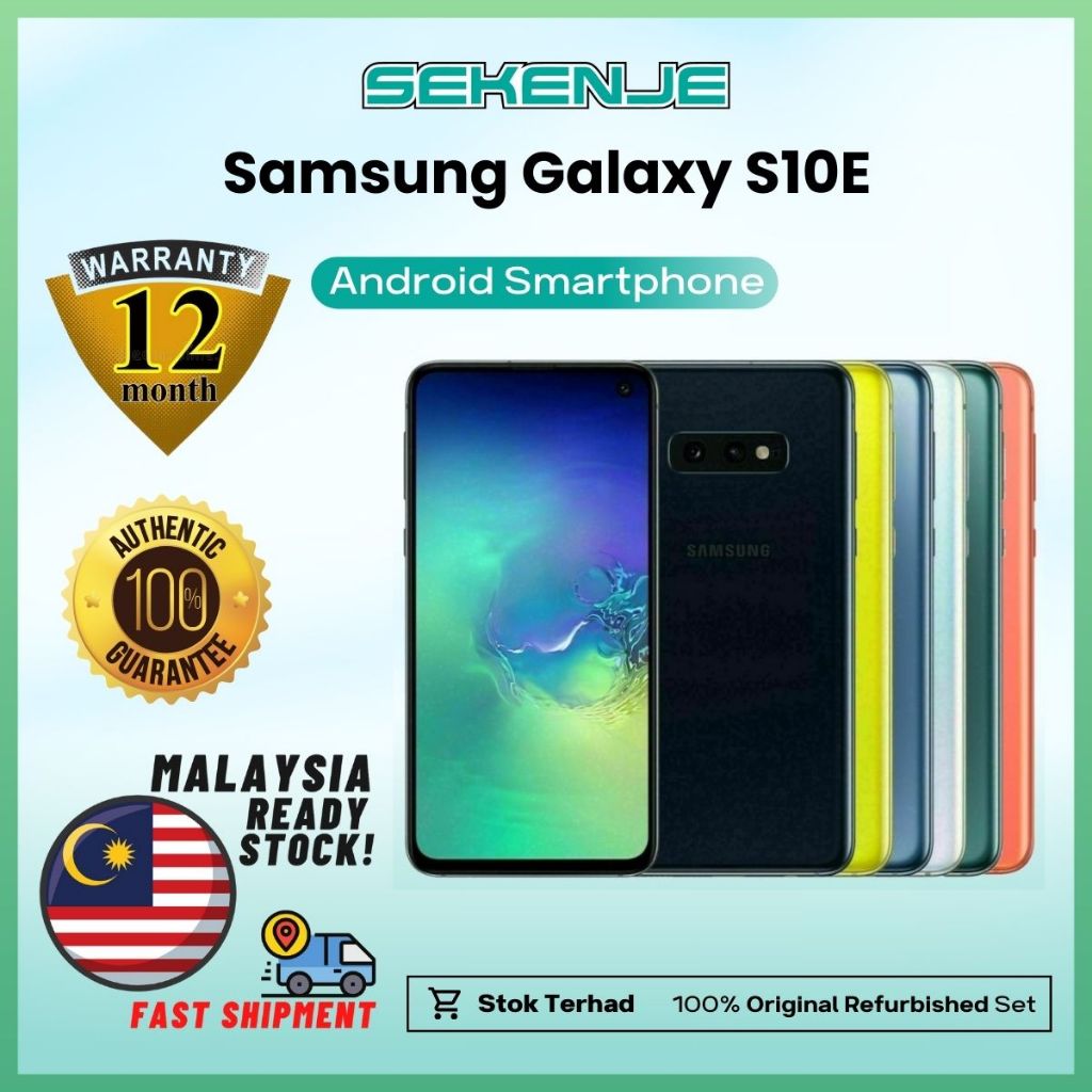 Samsung Galaxy S10E 128GB + 6GB RAM 100% Original Secondhand Used Smartphone, 1 YEAR WARRANTY ...