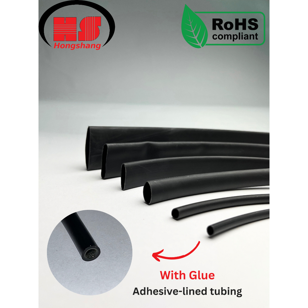 HONGSHANG H5(3X) Ø3~50mm Waterproof Dual Wall Heat Shrink Tubing with ...