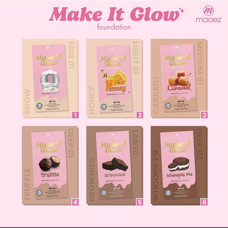 MAAEZ COMPACT POWDER / FULL COVERAGE FOUNDATION 15G (NEW PACKAGING) 🔥🔥 ...