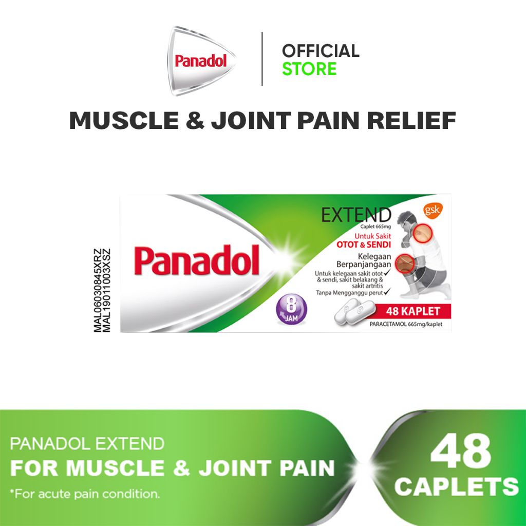 Panadol Extend for Muscle and Joint Pain Relief (48's) | Shopee Malaysia