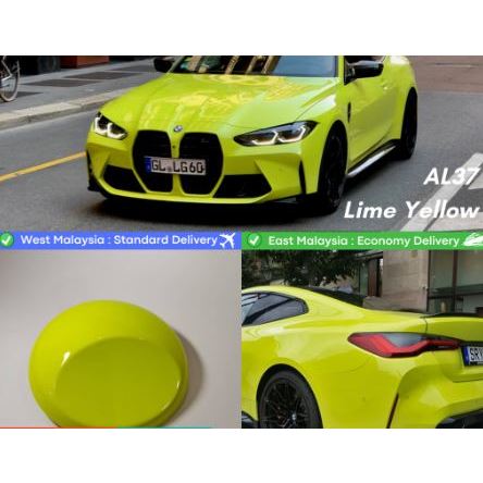 Lime Yellow- AL37 2K Automotive Car Paint / Motor Paint / Cat Bancuh ...
