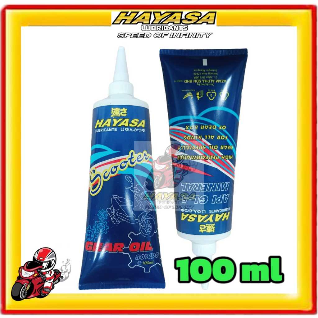 BUY 6 FREE 1!!! 100% ORIGINAL HAYASA SCOOTER GEAR OIL API GL-5 MINERAL ...