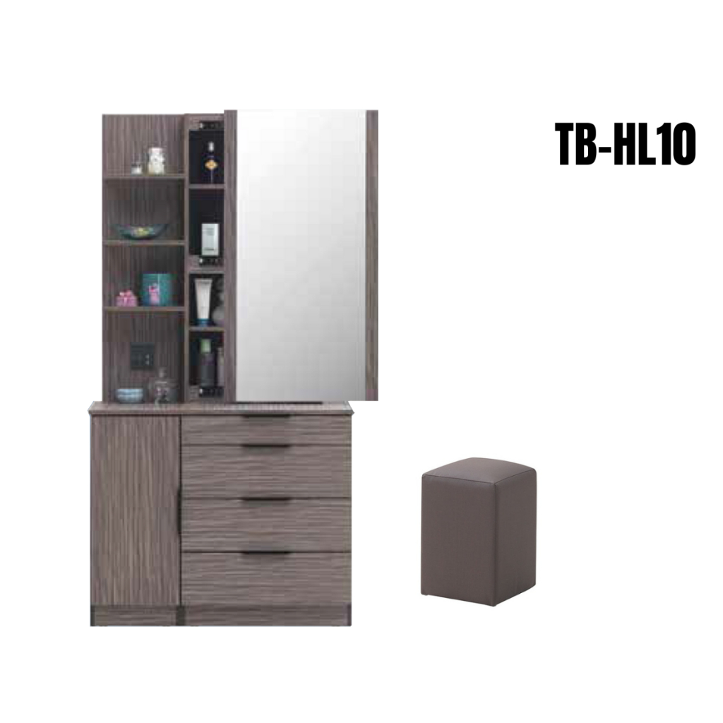 Mixbox Home Love- Dressing Table with Jewelry box drawer + Power plug ...