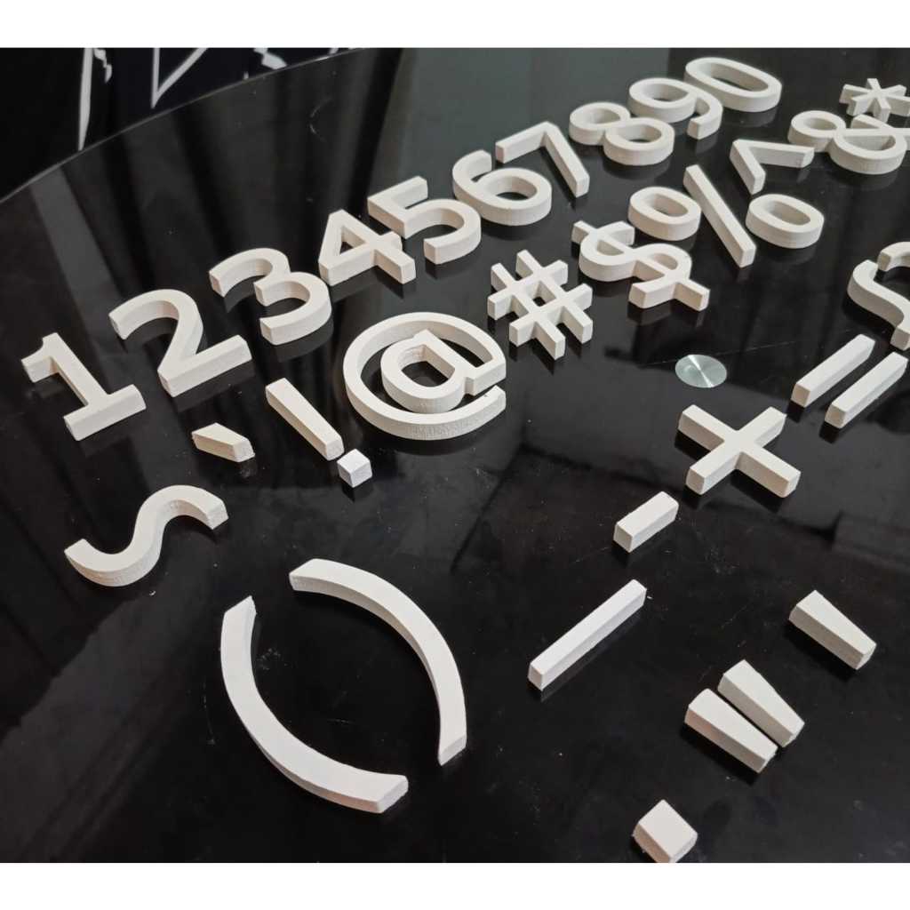 3D Alphabet Block Letters (TAHOMA H70mm T10mm) Numbers and Symbols ...