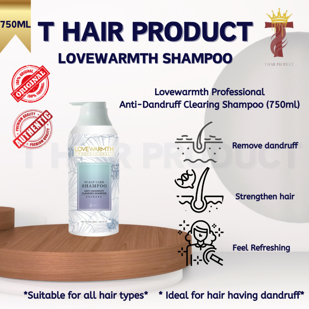 Lovewarmth Professional Anti-Dandruff Clearing Shampoo (750ml) | Shopee ...