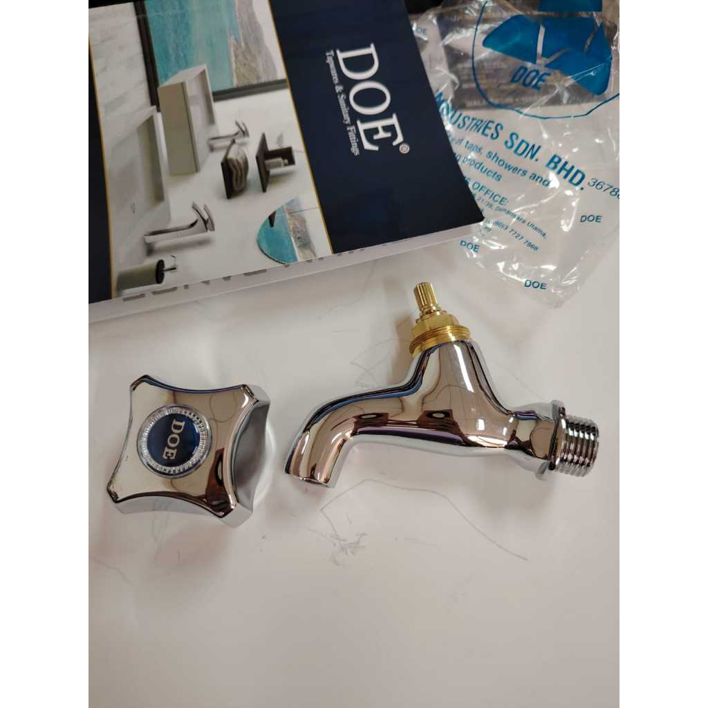 DOE DE/ BT36 BIBTAP 1/2" BOOSTER BIB TAP CW ARROWLINE HANDLE(DOE LOGO ...
