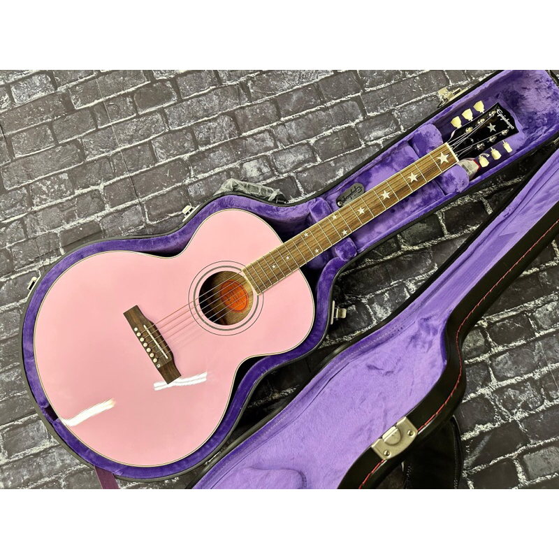 Pre order The new Epiphone Gibson Custom Shop J180 LS Jumbo in Pink ...