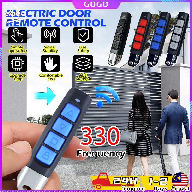 330MHz Clone and Copy Type Remote Control 4 Button AutoGate Garage Door ...