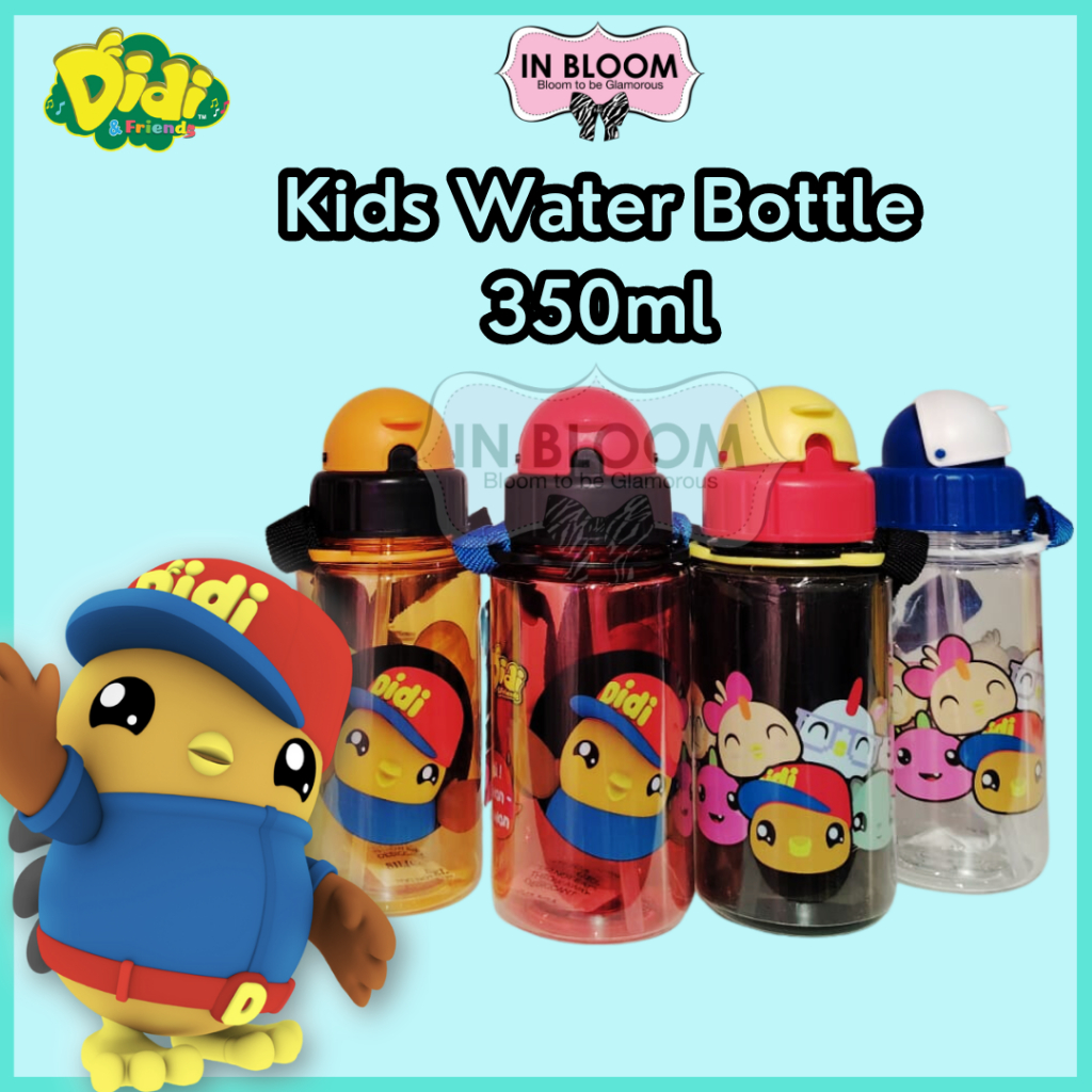 Didi and Friends 350ML Kids Water Bottle Cartoon Bottle with Straw ...