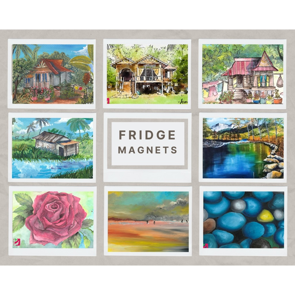 Scenery Fridge Magnet Aishah De Art Studio 10cm x 6 cm batch 1 sebagai ...