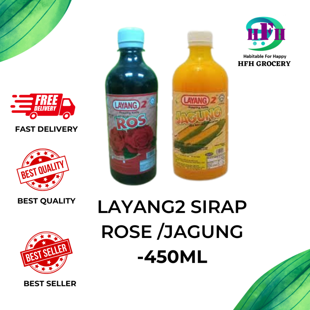 🔥Layang2 Sirap Rose/Jagung (450ml)🔥 | Shopee Malaysia
