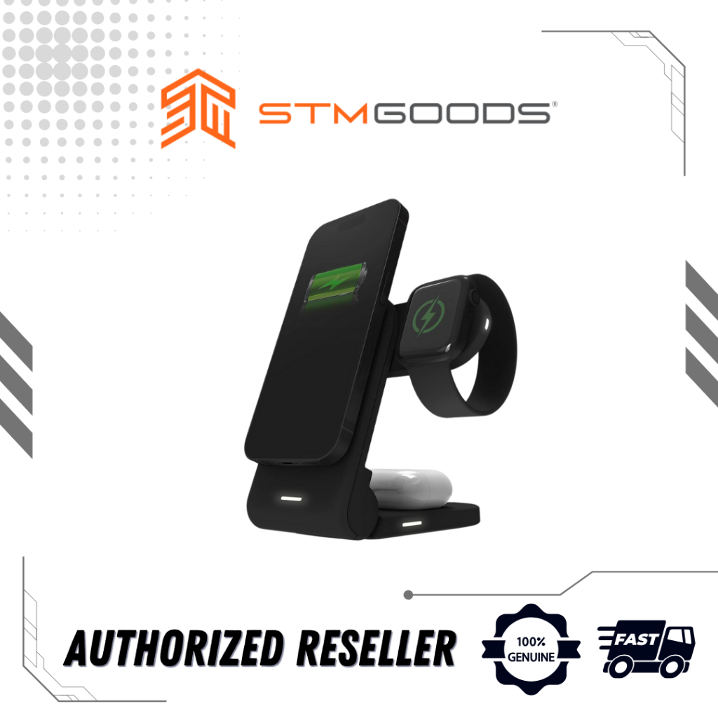 STM Goods ChargeTree Mag 3-In-1 Foldable Wireless Charger - Black ...