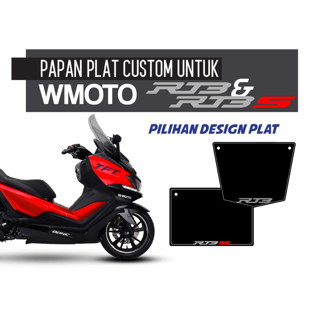 WMoto RT3 RT3s plat 3D / plat kristal | Shopee Malaysia
