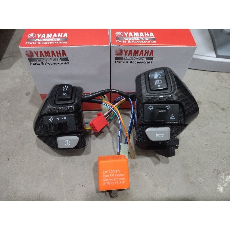 CARBON HANDLE SWITCH SUIS DOUBLE SIGNAL ON OFF PNP LC135 V1-V7 LAGENDA ...