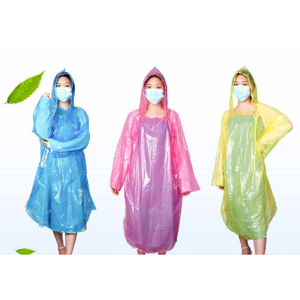 Disposable Raincoat Adult Rain Waterproof Outdoor Rain Coat Disposable ...