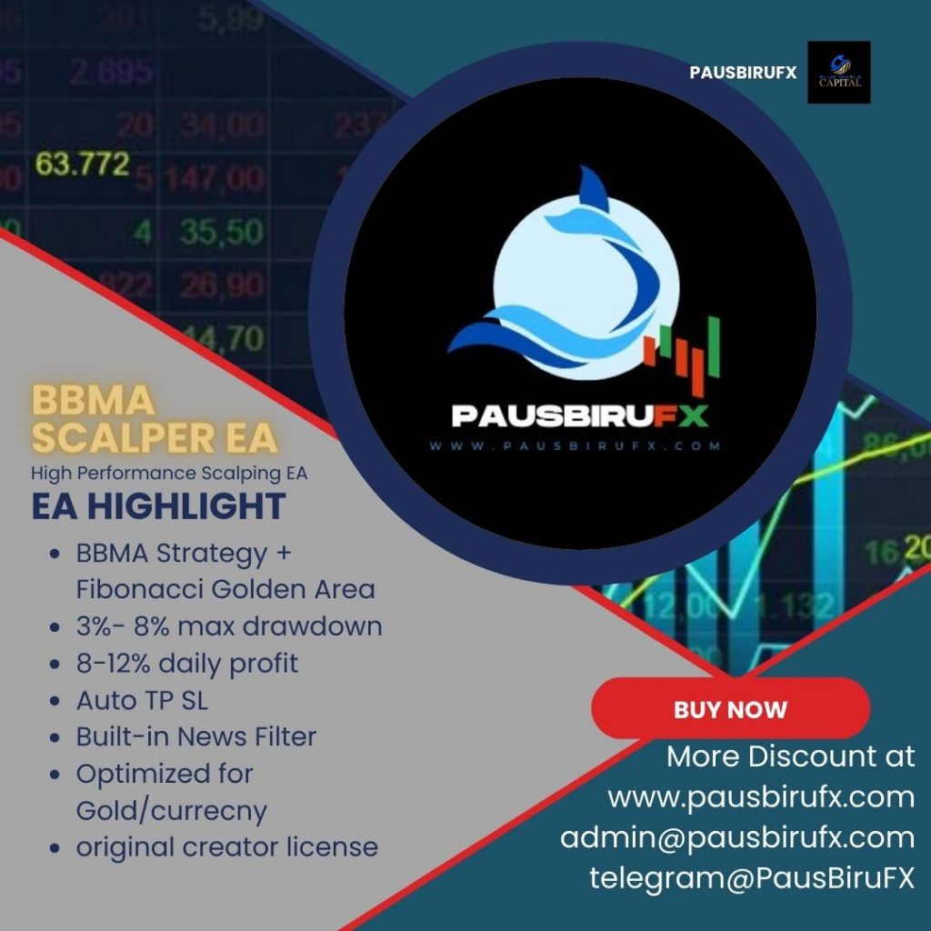 🔥Latest PausBiruFX BBMA + Golden Area Fibonacci Metatrader Expert ...