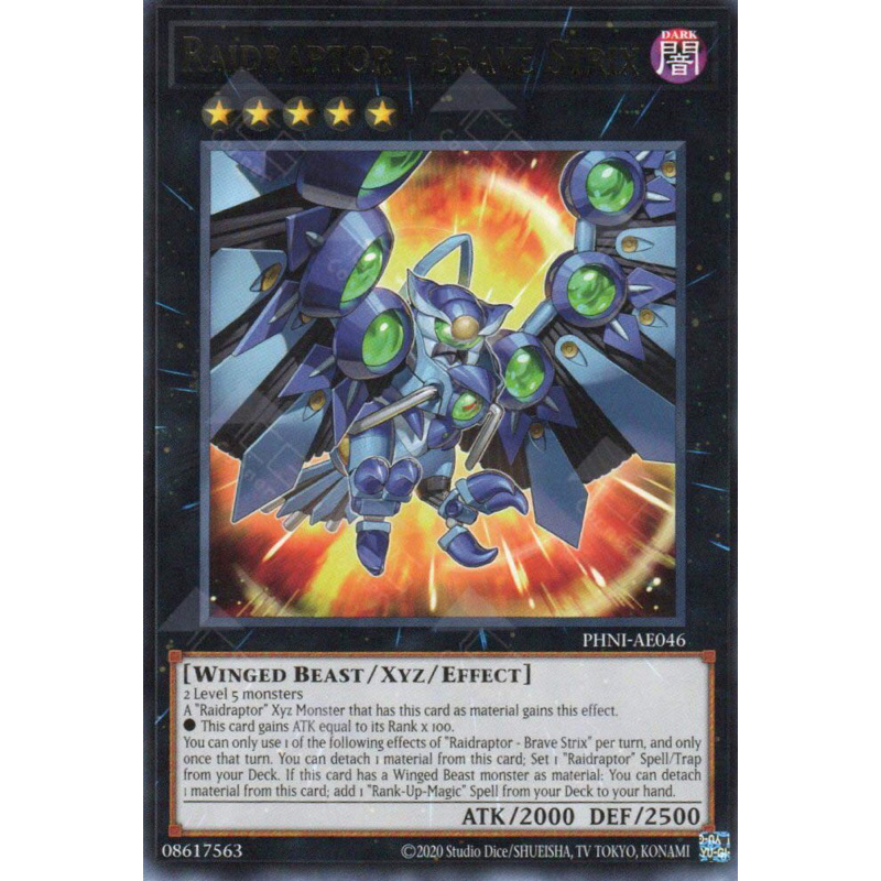 Yugioh PHNI-AE046 Raidraptor - Brave Strix (R) | Shopee Malaysia