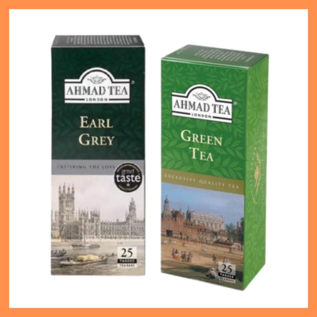 Ahmad Tea Earl Grey Ahmad Tea Jasmine Green Tea 25 Teabags Halal Shopee Malaysia